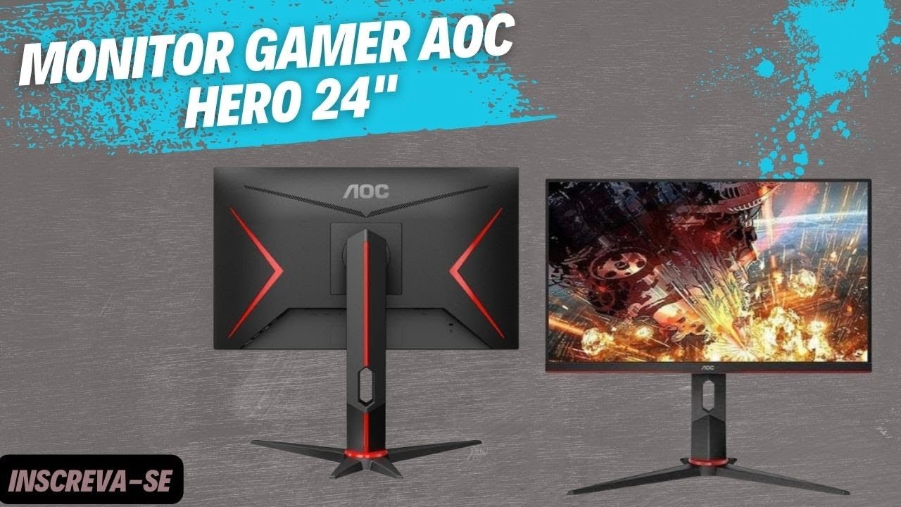 Monitor Gamer AOC Hero 24" FreeSync 24G2. Review Atualiazado