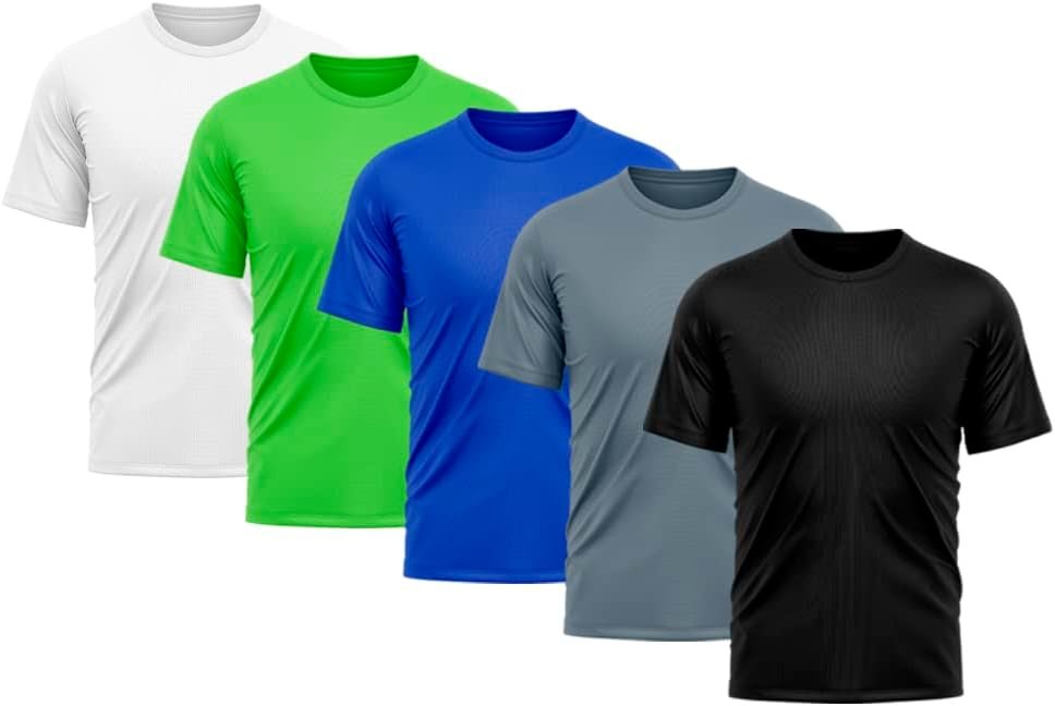 Oferta Kit 5 Camisetas Masculinas Dry Fit UV Básicas