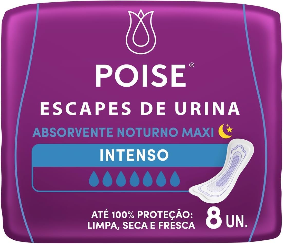 Avaliação Poise® Absorvente Noturno Para Urina - Maxi 8un