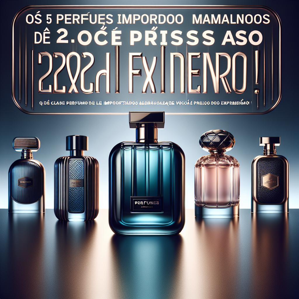 Os 5 Perfumes Importados Masculinos De 2024 Que Você Precisa Experimentar!